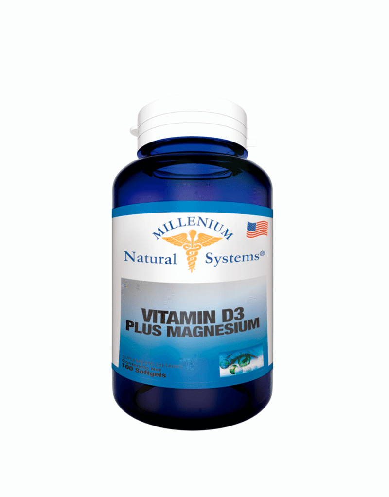 Vitamina D3 Plus con Magnesio Millenium Natural Systems 100 Cápsulas ...