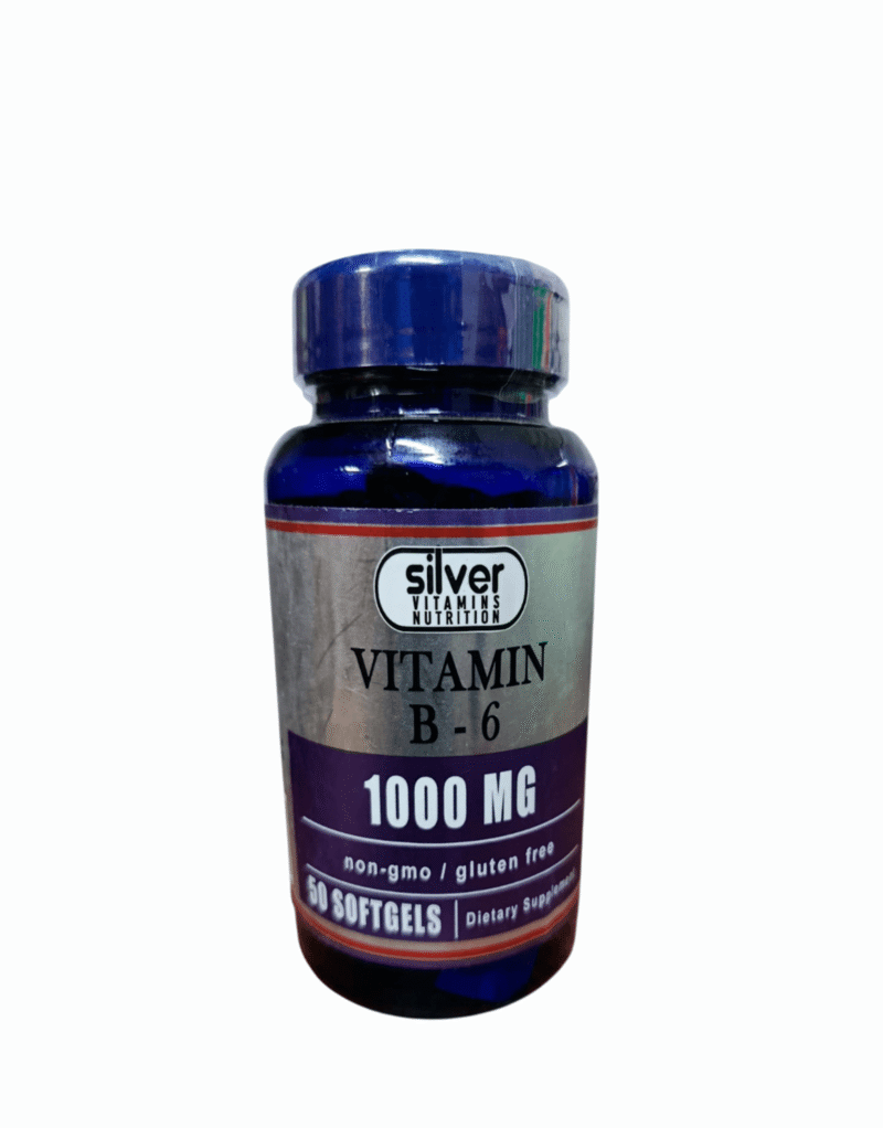 Vitamina B 6 De 1000mg x 50 Softgels - Silver Vitamins Nutrition ...